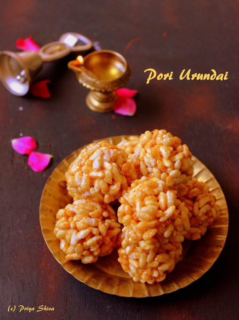 Pori Urundai Recipe - PRIYA KITCHENETTE