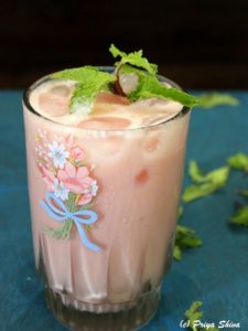 Watermelon Mint Sweet Lassi - PRIYA KITCHENETTE